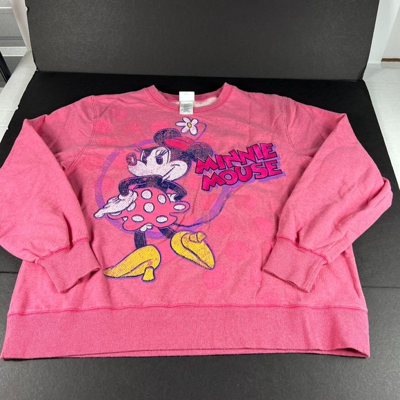 Disney | Sweaters | Y2k Disney Minnie Mouse Sweatshirt Extra Extra ...